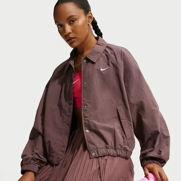 Nike Sportswear Oversized Coaches Jacket - Purple
