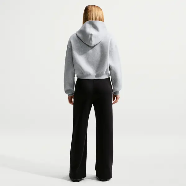Nike Sportswear Phoenix Fleece Oversized Cropped Henley Hoodie - Grey