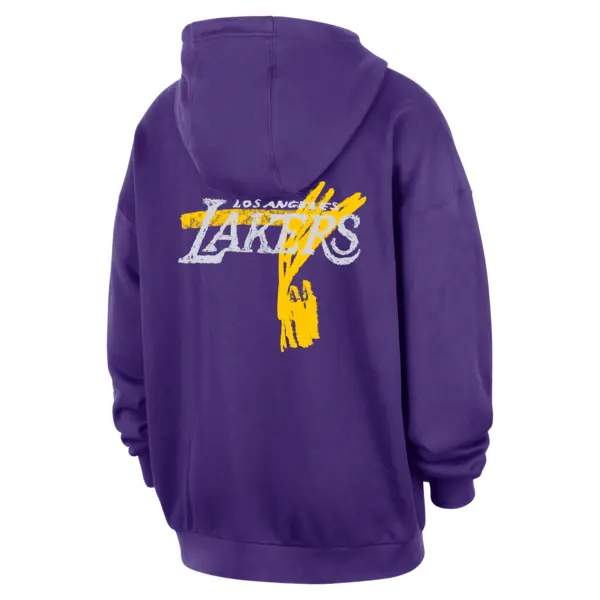 Nike Lakers Courtside Hoodie - Purple