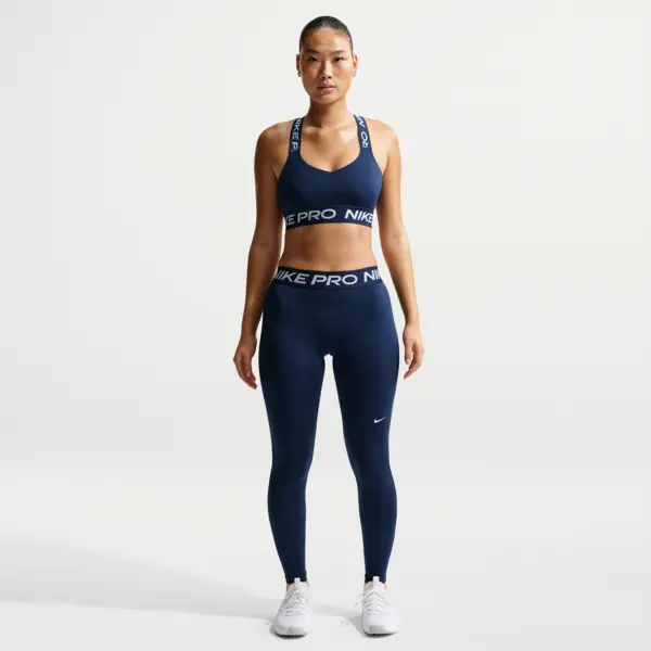 Nike Pro Mid-rise Full-length Leggings - Blue