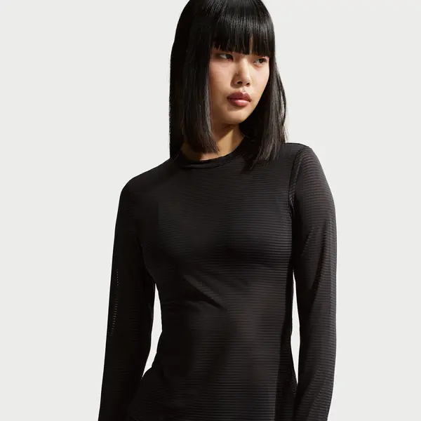 Nike Sportswear Tight Long-sleeve Sheer Top - Black