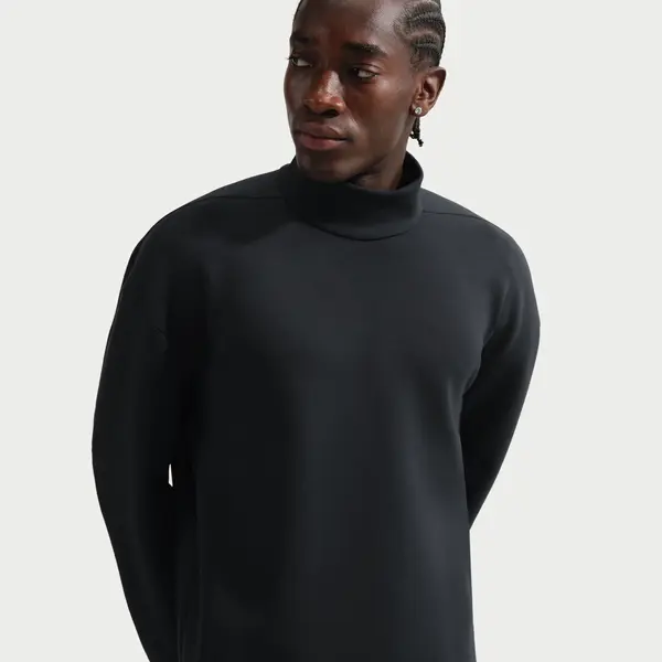 Nike 24.7 Impossiblysoft Dri-fit Turtleneck - Black