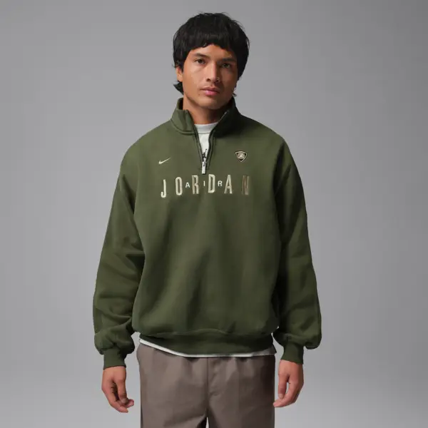 JORDAN Flight Graphic Fleece 1/4-zip - Green
