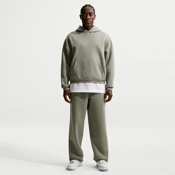 Nike Standard Issue Therma-fit Brushed Open-hem Basketball Pants - Grey