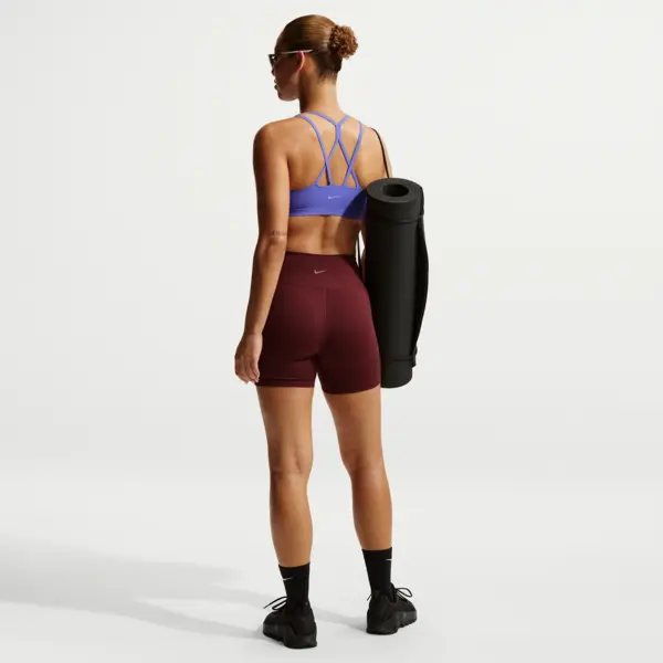 Nike Zenvy Strappy Light-support Padded Sports Bra - Blue