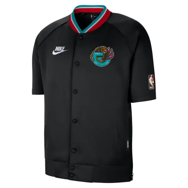 Nike Memphis Grizzlies Hardwood Classics Dri-fit Nba Short-sleeve Jacket - Black