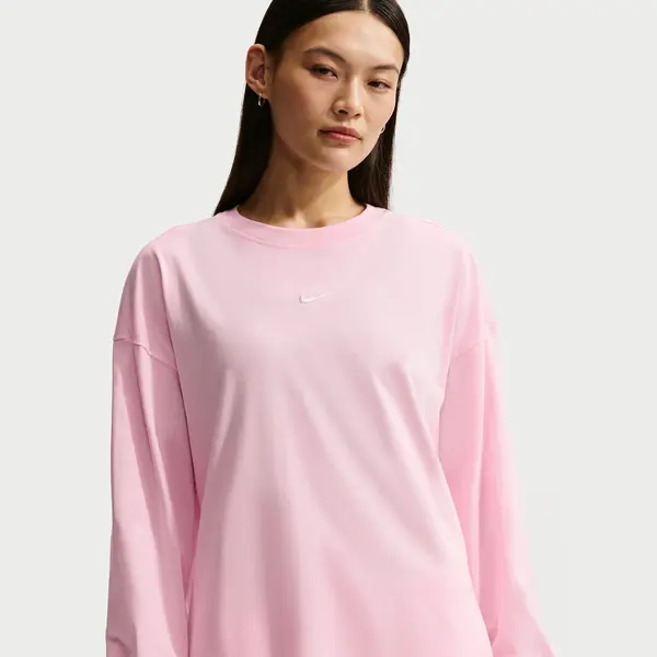 Nike Sportswear Classic Oversized Long-sleeve T-shirt - Pink