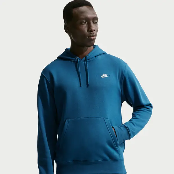 Nike Club Pullover Fleece Hoodie - Blue