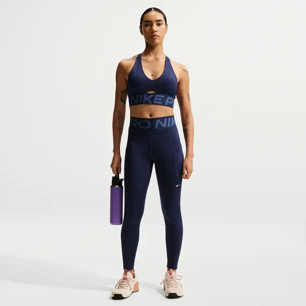 Nike Pro Sculpt High-waisted 7/8 Leggings With Pockets - Blue