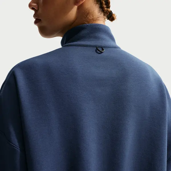 Nike 24.7 Impossiblysoft Dri-fit Oversized 1/2-zip Top - Blue