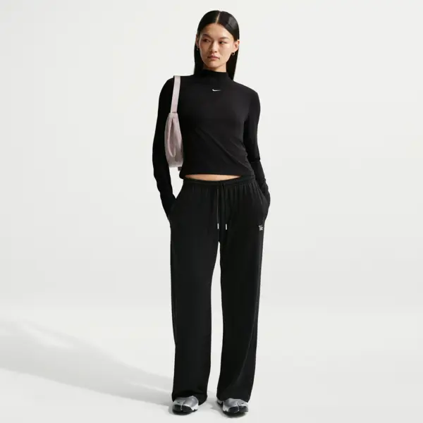Nike Sportswear Chill Knit Lightweight Open-hem Pants - Black