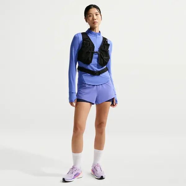 Nike Swift Dri-fit Mid-rise 2-in-1 Running Shorts - Blue