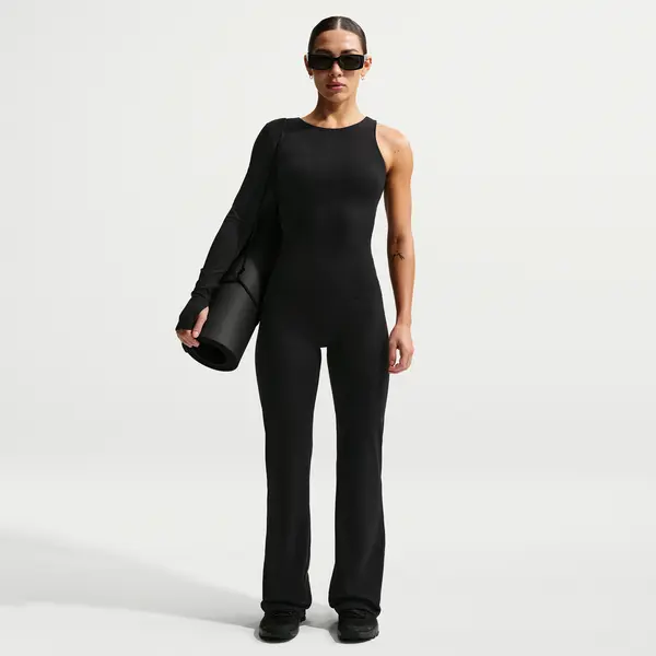 Nike Zenvy High-waisted Flared Leggings With No Front Seam - Black