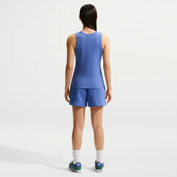 Nike Sportswear Phoenix Fleece Mid-rise 4" Shorts - Blue
