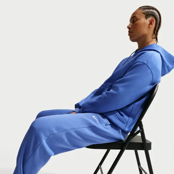 Nike Sportswear Phoenix Fleece High-waisted Oversized Sweatpants - Blue