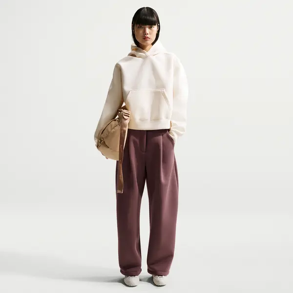 Nike Pregame Fleece Loose Mid-rise Trousers - Purple