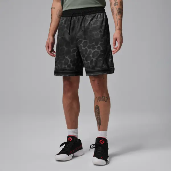 JORDAN Dri-fit Printed Diamond Shorts - Black