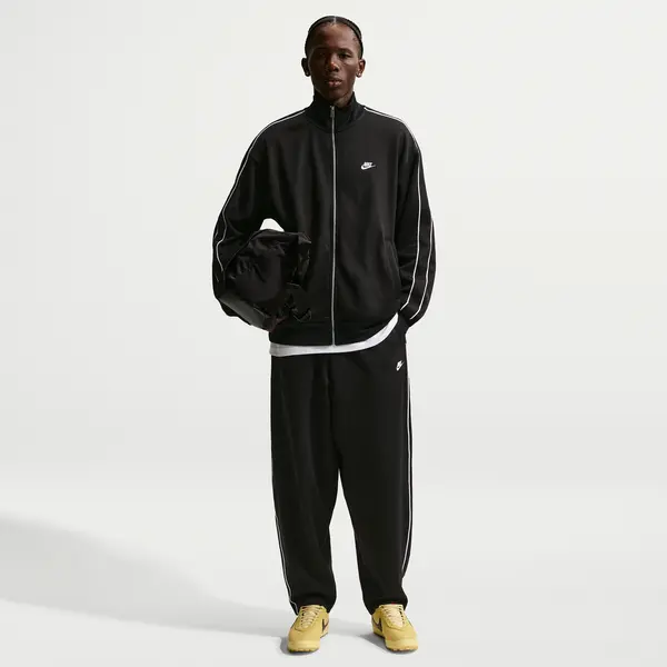 Nike Sportswear Club Oversized Knit Track Pants - Black