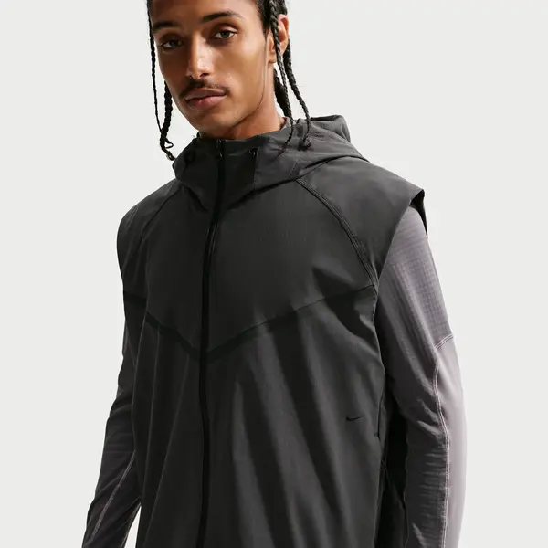 Nike Tech Dri-fit Woven Windrunner Vest - Grey