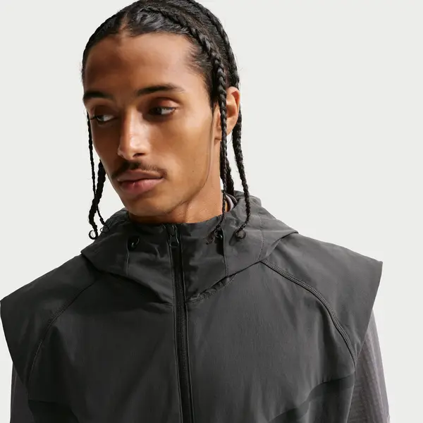 Nike Tech Dri-fit Woven Windrunner Vest - Grey