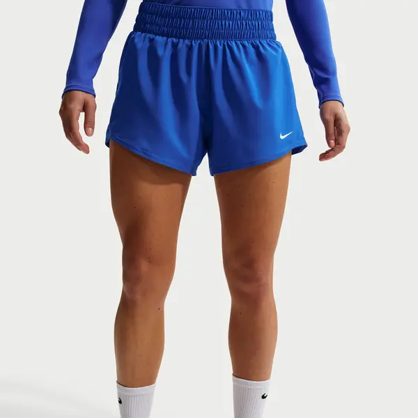 Nike One Dri-fit Mid-rise 3" Brief-lined Shorts - Blue