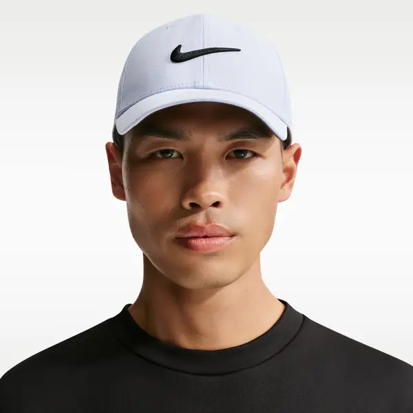 Nike Dri-fit Club Structured Swoosh Cap - Blue