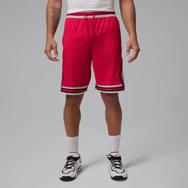 JORDAN Sport Dri-fit 9" Diamond Shorts - Red