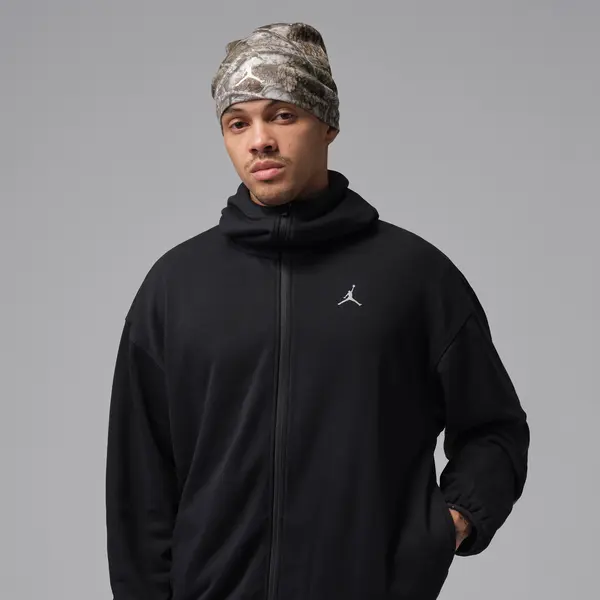 JORDAN Full-zip Fleece Hoodie - Black