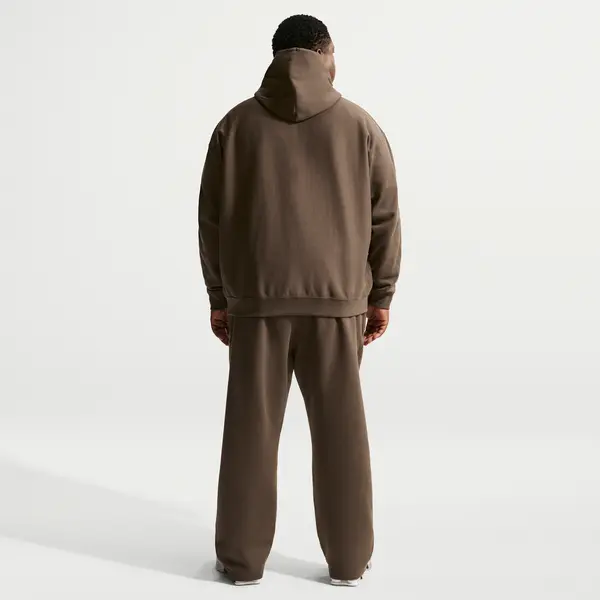Nike Solo Swoosh Fleece Open-hem Pants - Brown