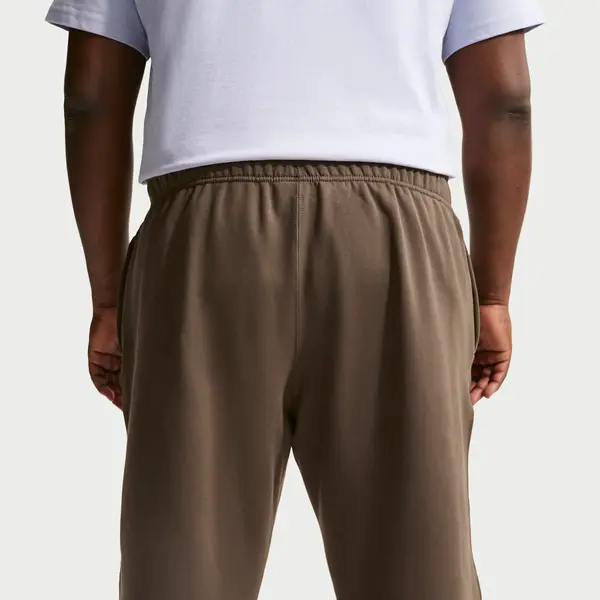 Nike Solo Swoosh Fleece Open-hem Pants - Brown