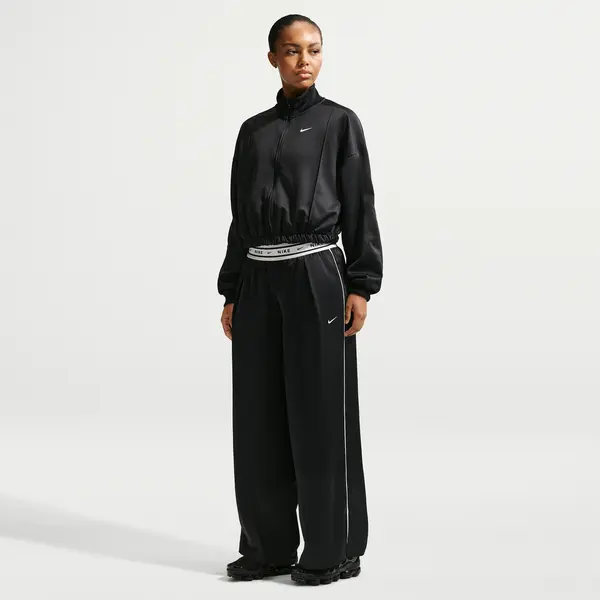 Nike Sportswear Loose Mid-rise Satin Pants - Black