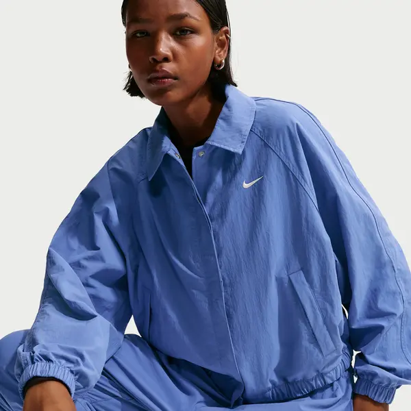 Nike Oversized Coaches Jacket - Blue
