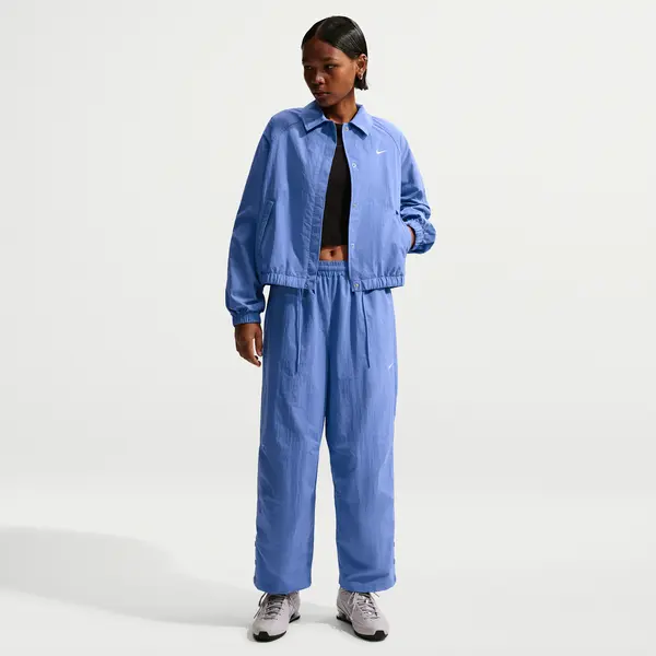 Nike Oversized Coaches Jacket - Blue