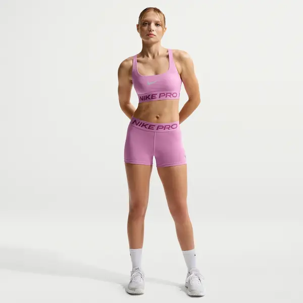 Nike Pro Mid-rise 3" Biker Shorts - Purple