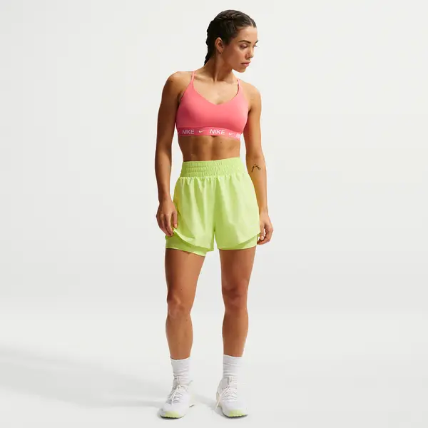 Nike Dri-fit High-waisted 3" 2-in-1 Shorts - Yellow