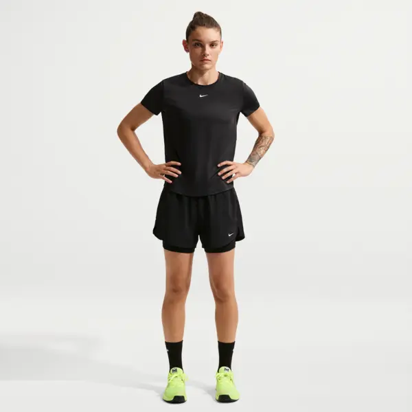 Nike Dri-fit High-waisted 3" 2-in-1 Shorts - Black