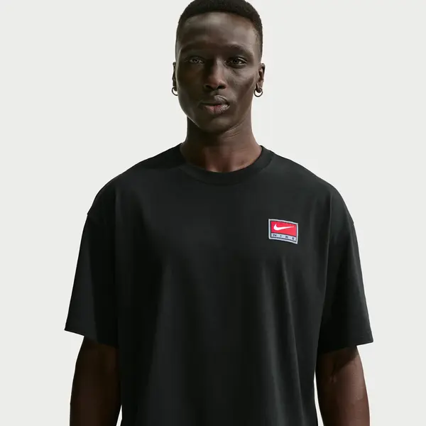 Nike Life Short-sleeve Boxy Knit Top - Black