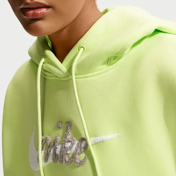 Nike Sportswear Phoenix Fleece Oversized Logo Hoodie - Yellow