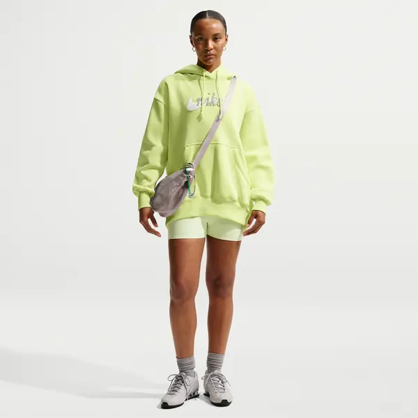 Nike Sportswear Phoenix Fleece Oversized Logo Hoodie - Yellow