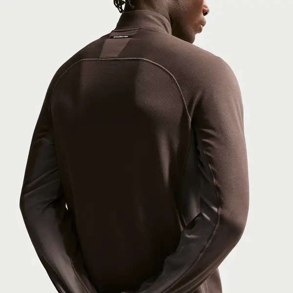 Nike Dri-fit Mid-layer 1/4-zip Trail Running Top - Brown
