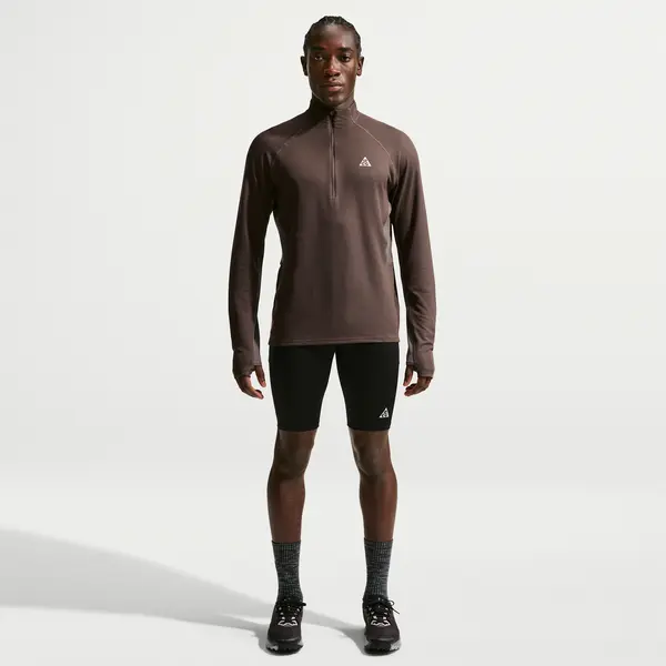 Nike Dri-Fit Mid-Layer 1/4-Zip Trail Running Top - Brown - 23% Off