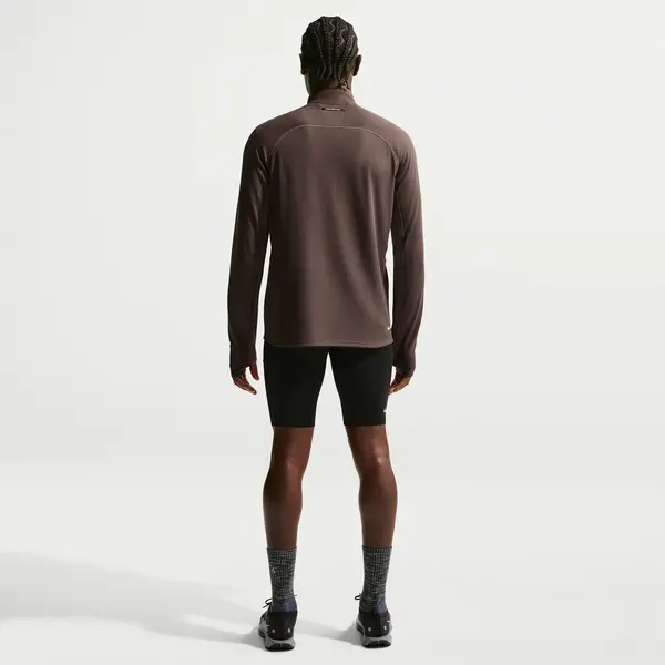 Nike Dri-Fit Mid-Layer 1/4-Zip Trail Running Top - Brown - 23% Off