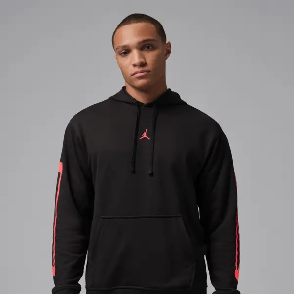 JORDAN Sport Crossover Dri-fit Fleece Graphic Pullover Hoodie - Black