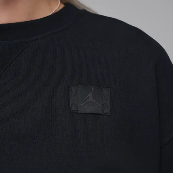 JORDAN Flight Fleece Mod-crop Crew-neck Sweatshirt