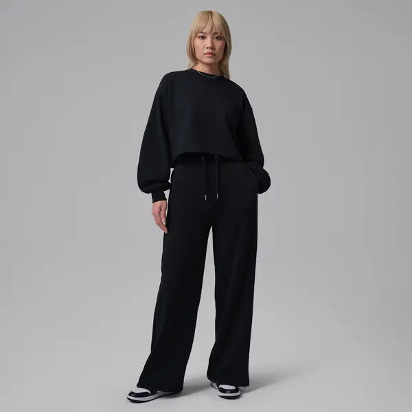 JORDAN Flight Fleece Mod-crop Crew-neck Sweatshirt