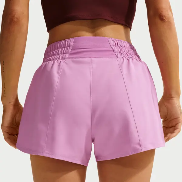 Nike One Dri-fit Mid-rise 3" Brief-lined Shorts - Purple