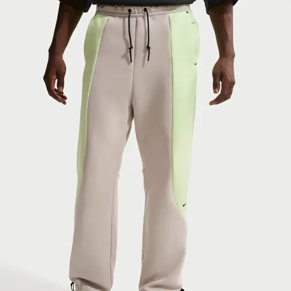 Nike Tech Color-block Open-hem Fleece Pants