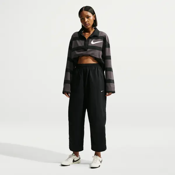 Nike Sportswear Oversized High-waisted Woven Pants - Black