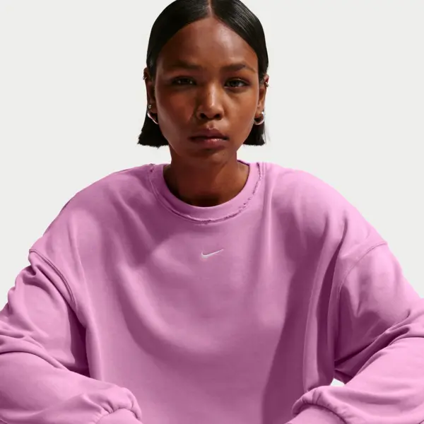 Nike Sportswear Chill Terry Oversized Crew-neck Sweatshirt - Purple