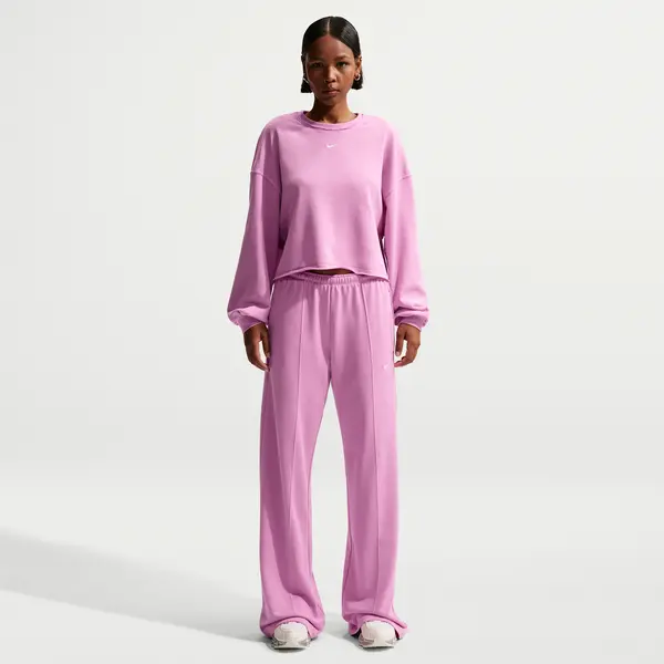 Nike Sportswear Chill Terry Oversized Crew-neck Sweatshirt - Purple